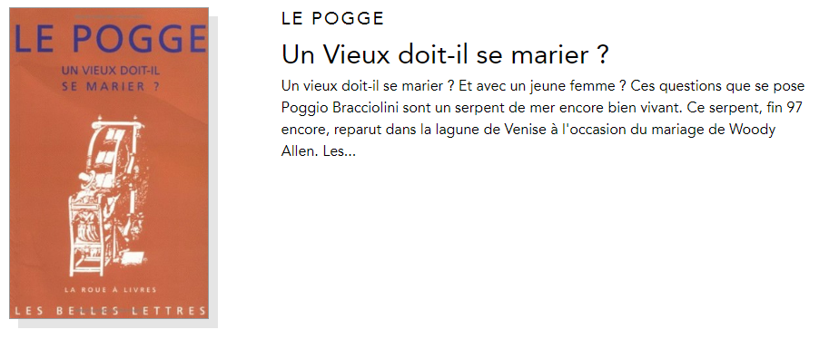 le-pogge – Éditions Les Belles Lettres : le blog