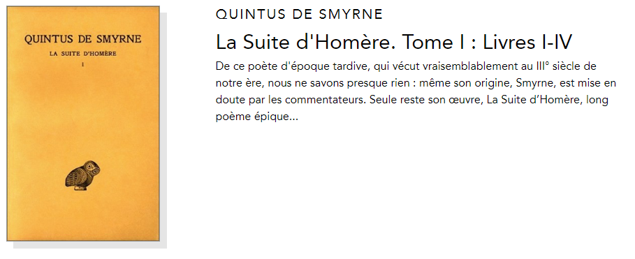 quintus – Éditions Les Belles Lettres : le blog